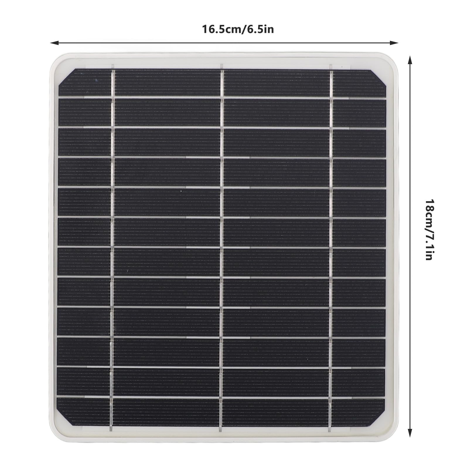 Solar Panel, 20W Portable Waterproof Solar Panel with USB Type C DC ...