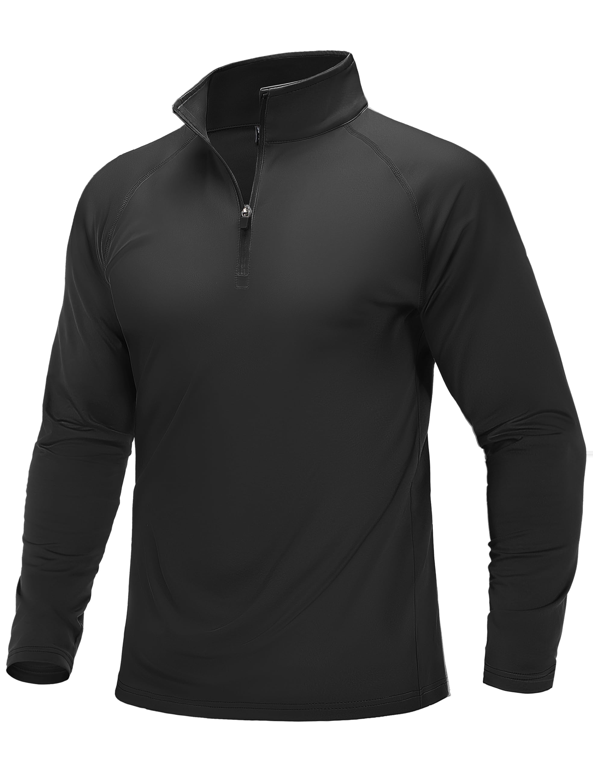 Amazon.com: MAGCOMSEN Men's Quarter Zip Pullover Long Sleeve Sweatshirts Fleece Lined Golf ...