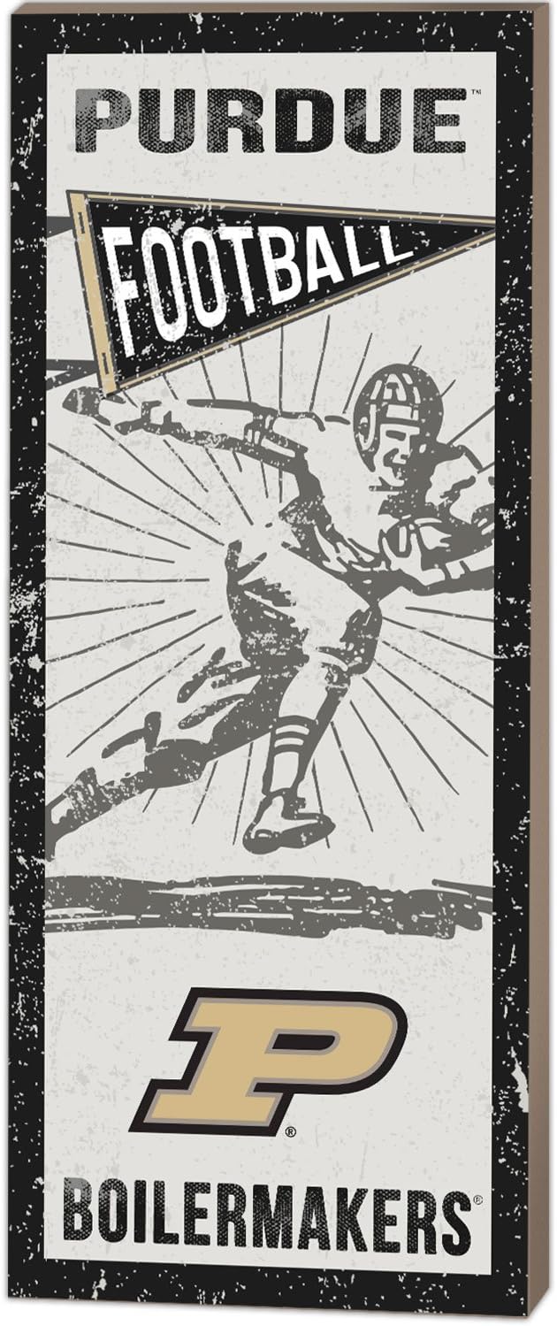 KH Sports Fan 7 X 18 pulgadas Purdue Boilermakers Vintage Player Wall ...