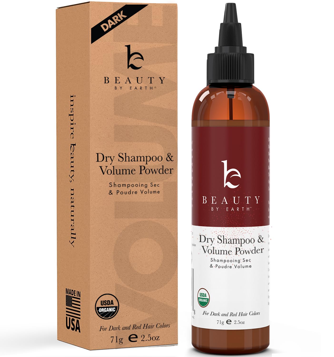 Organic Dry Shampoo Powder - USA Made with Natural & Organic ...