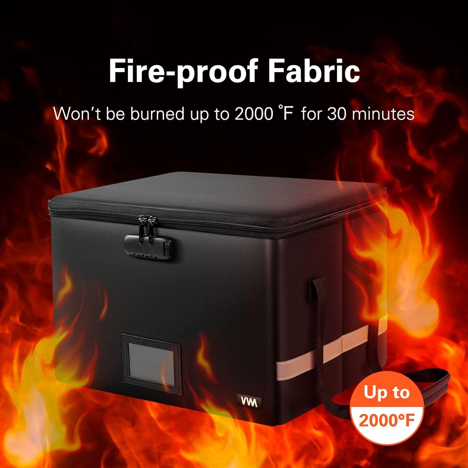 Buy VVM Fireproof File Orgnizer with Lock, Fireproof File Box for ...