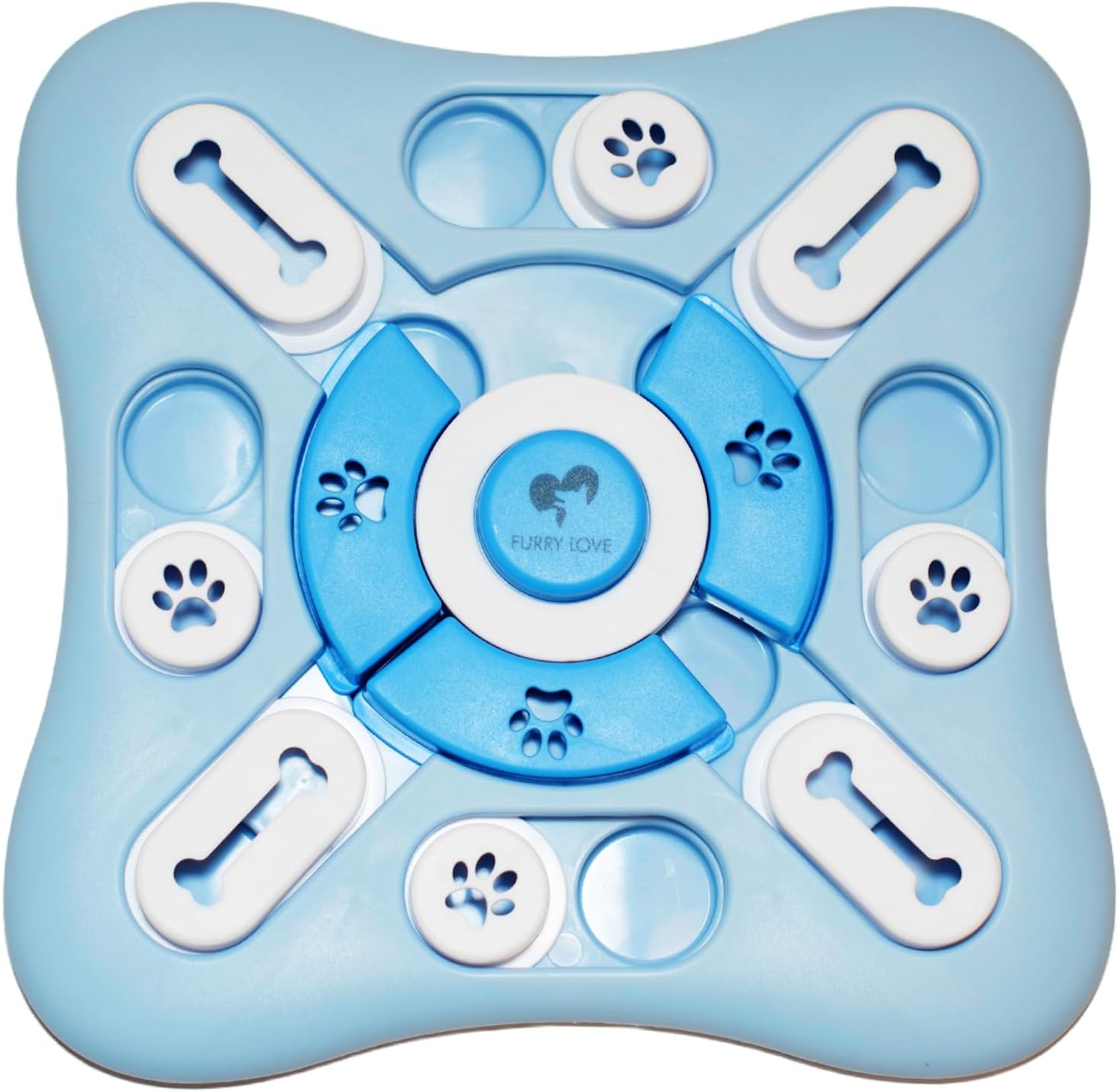 FURRY LOVE - Dog Puzzle Food Feeder | Level 3 IQ Training Toy for Small ...