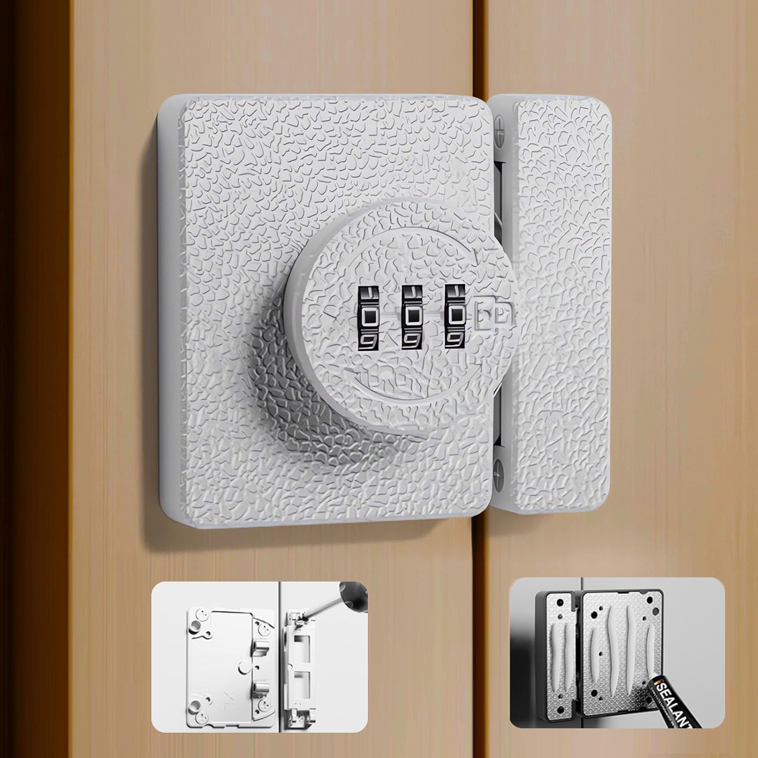 Plowatxi Closet Door Lock - Bifold Door Lock 3-Digit Keyless ...