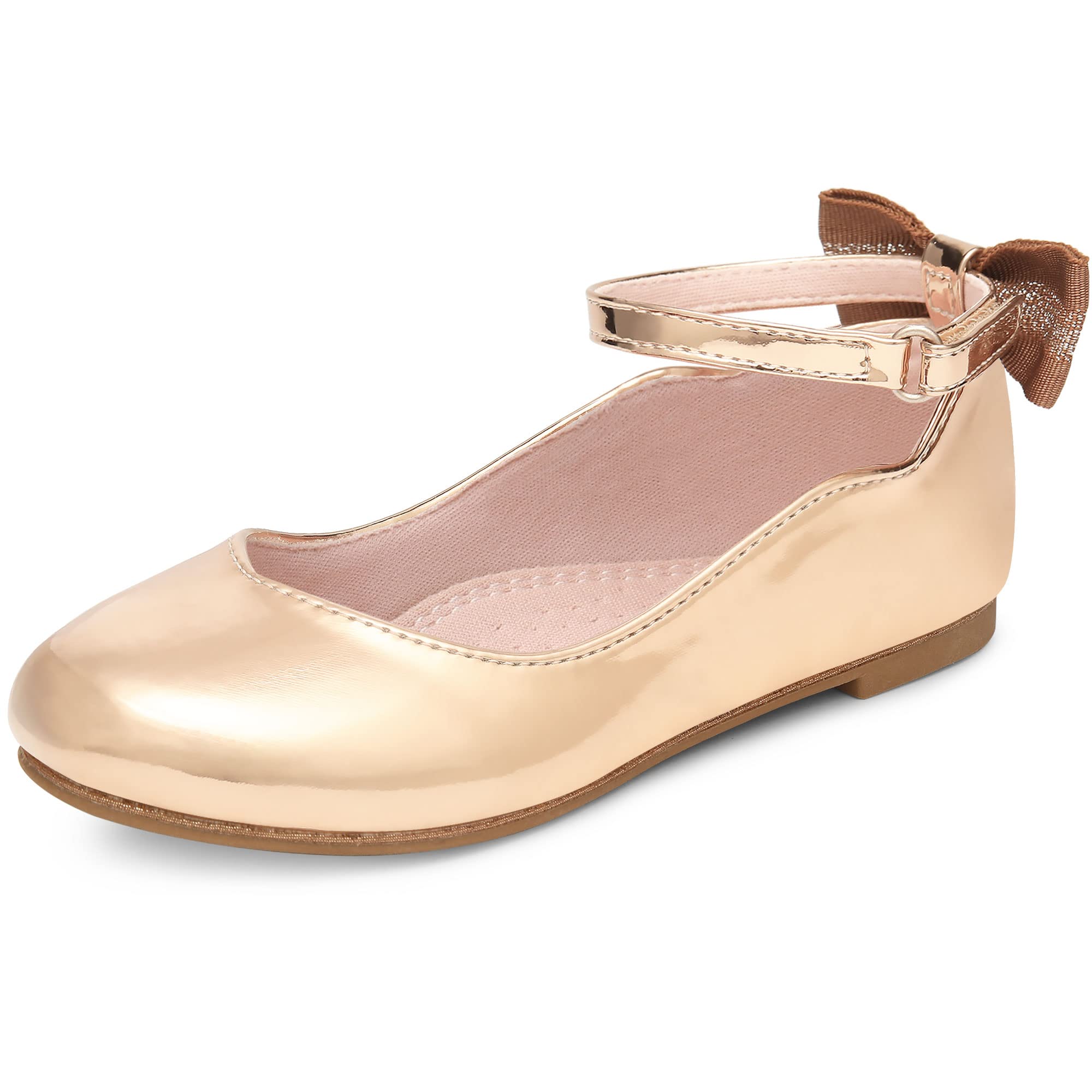 Snapklik.com : Bigwow Girls Gold Dress Shoes Mary Jane Princess Shoes ...
