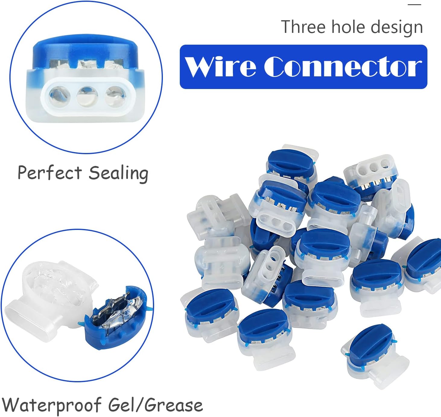 XPOOS 18 Pieces Electrical Boundary Wire Connectors, Lawnmower ...