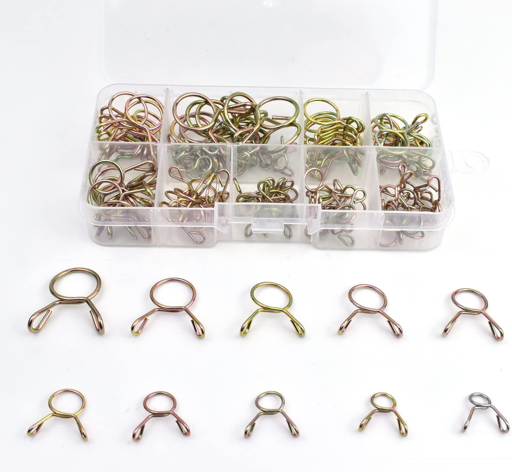 YIXISI 250 Stück 5-14 mm Schlauchschellen Set, Federclip ...