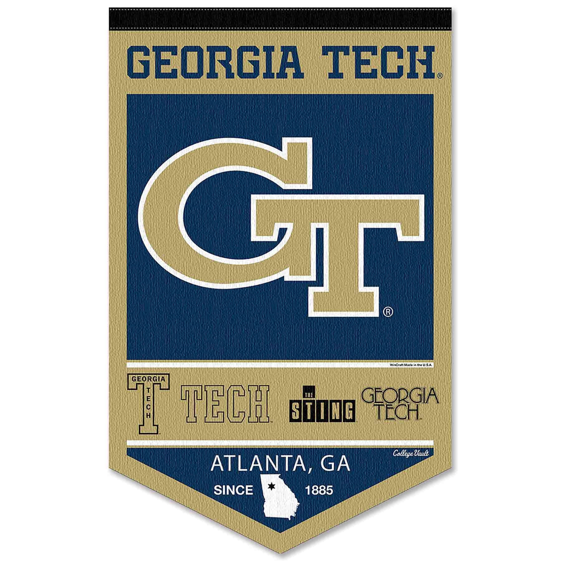 Amazon.com : College Flags & Banners Co. Georgia Tech Yellow Jackets ...