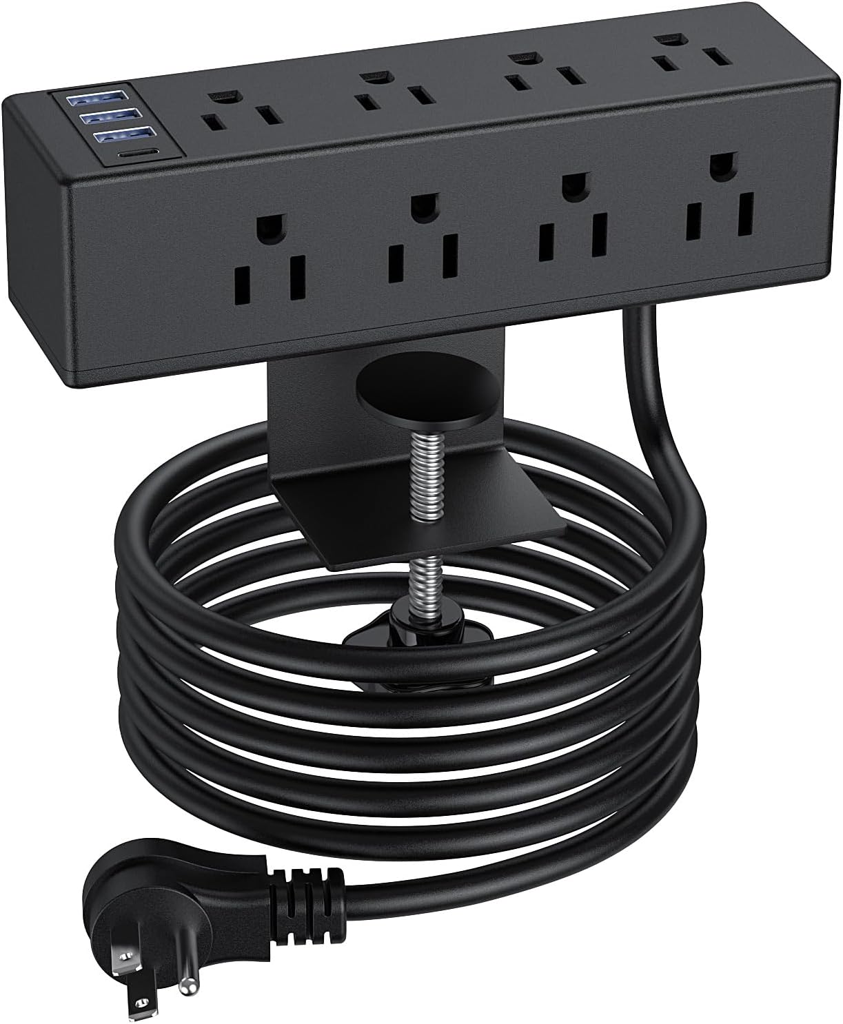 Amazon.com: Desk Clamp Power Strip Fast Charging Station USB-C Port 8 ...