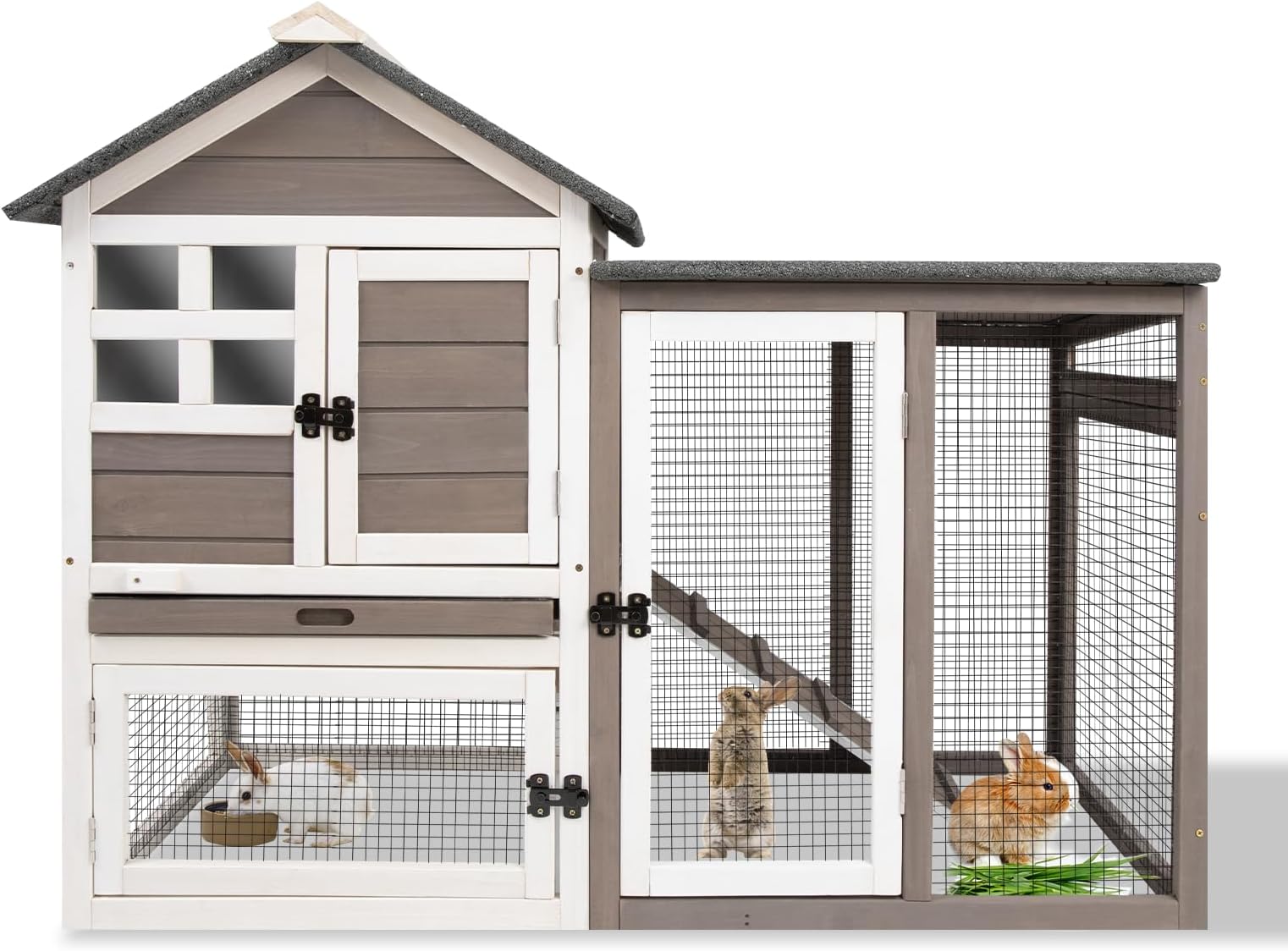 Amazon.com: Merry Pet PH0010010800 Tudor Rabbit Hutch : Pet Supplies