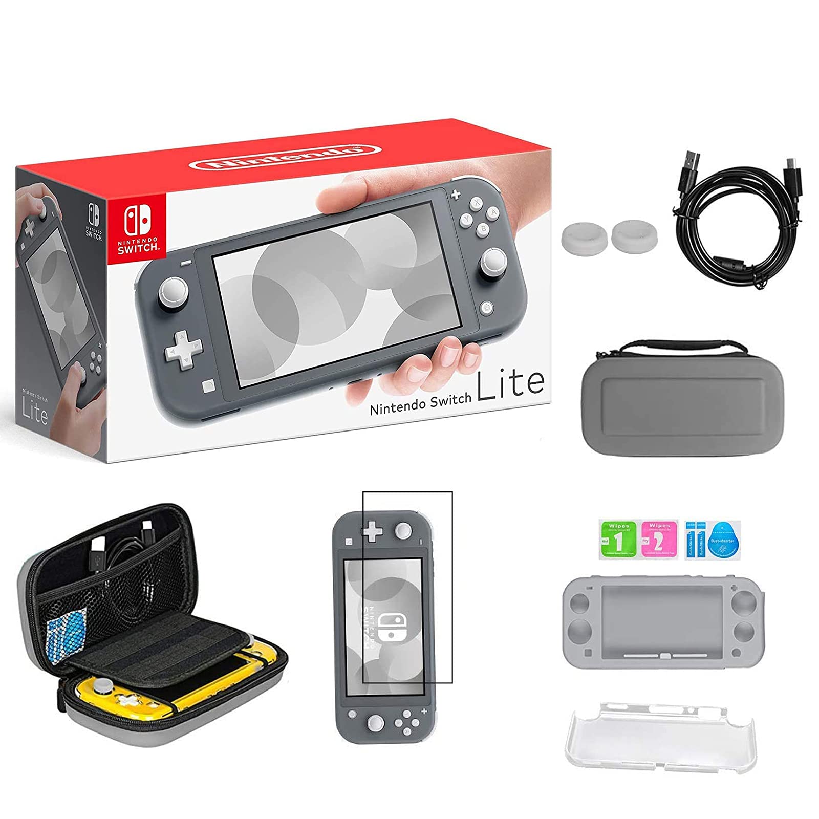Newest Nintendo Switch Lite, Gray Game Console, 5.5" 1280x720 ...