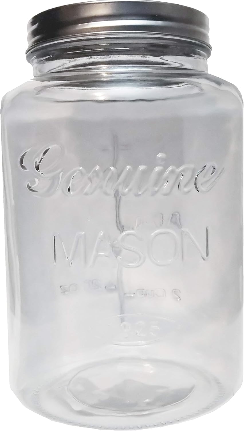 Amazon.com: Grant Howard Genuine Embossed Mason Jar, 102 oz.: Home ...