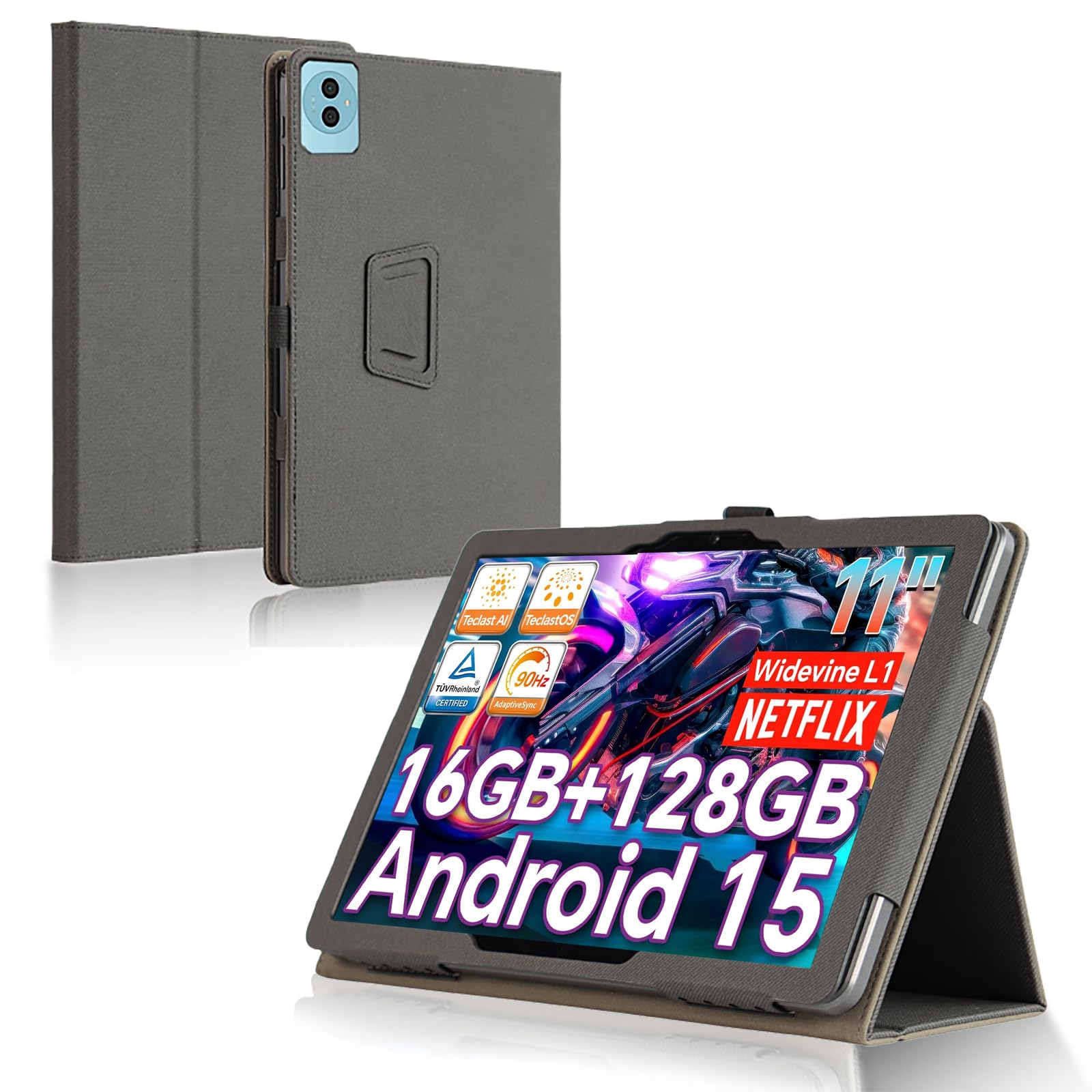 Amazon.co.jp: For TECLAST P50 AI/DOOGEE U11 ケース タブレット 11インチ 保護ケース 高級PU ...