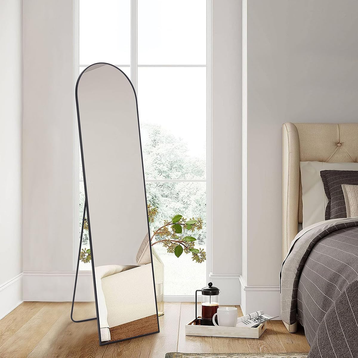 Amazon.com: Aconcept 63x16 Gold Wood Frame Full Length Mirror, Floor ...
