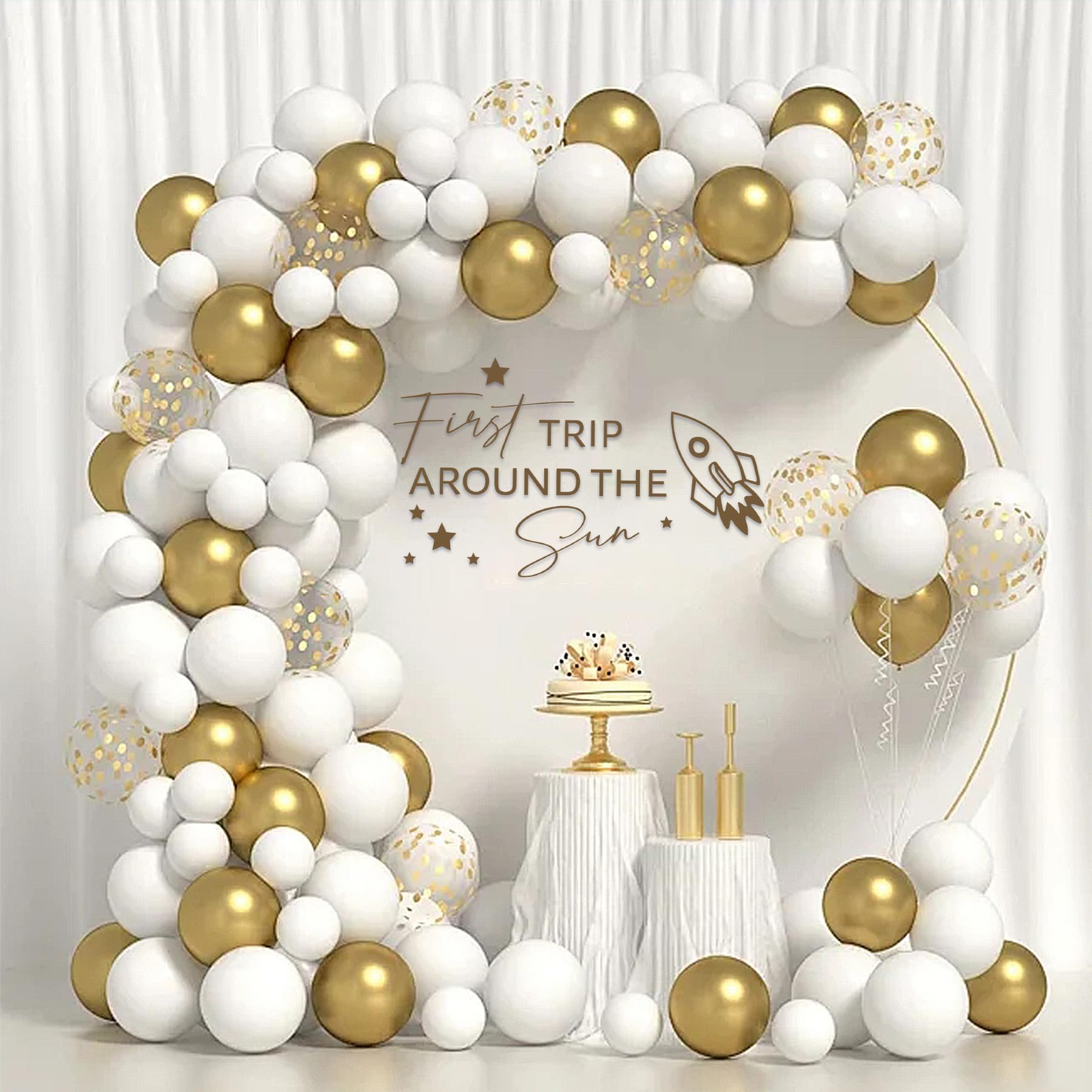 Snapklik.com : SANDOO First Trip Around The Sun Decal For Balloon Arch ...