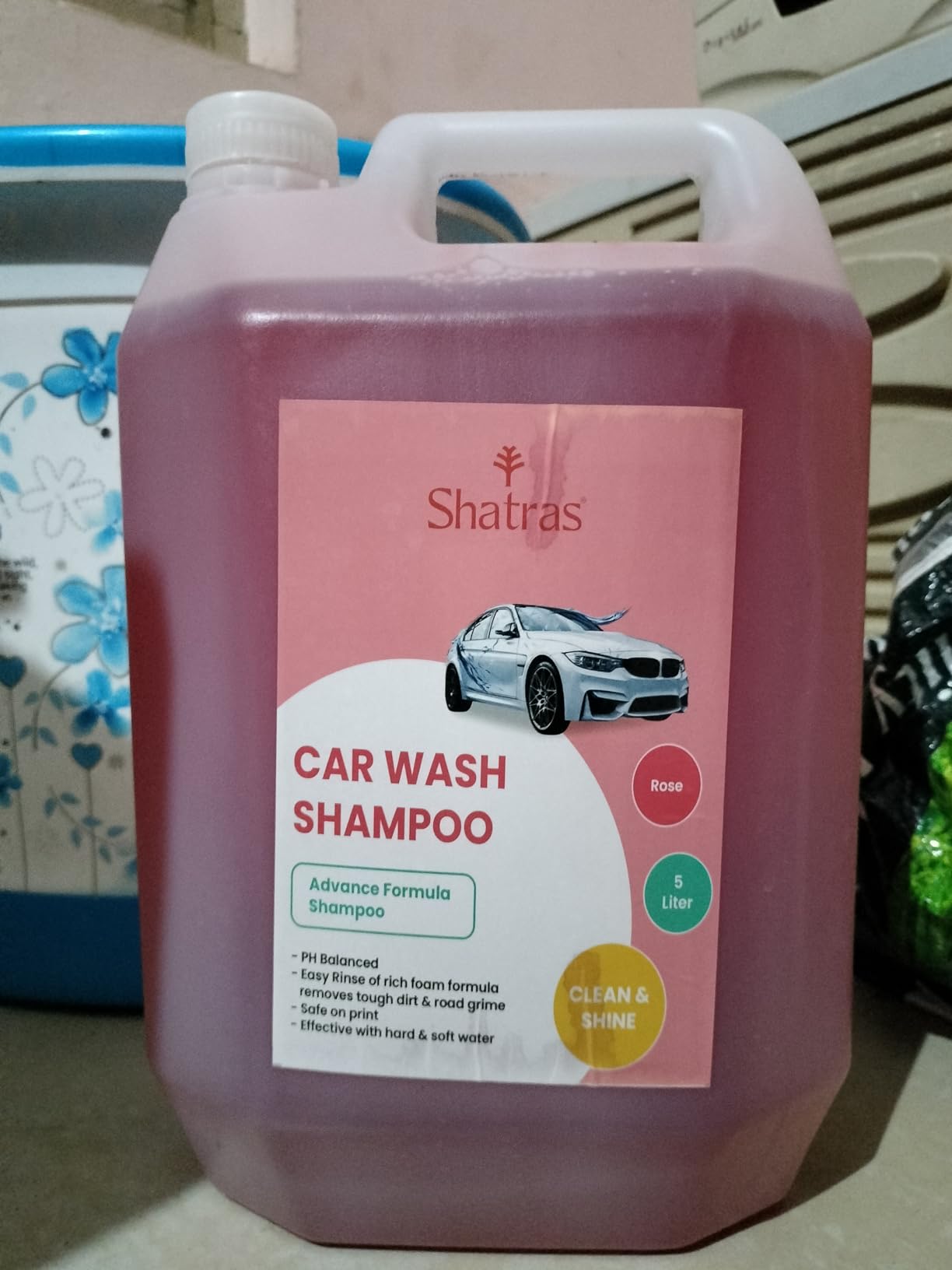 Shatras 5 Ltr Foam Car Wash Shampoo Concentrate - pH Neutral, Thick ...