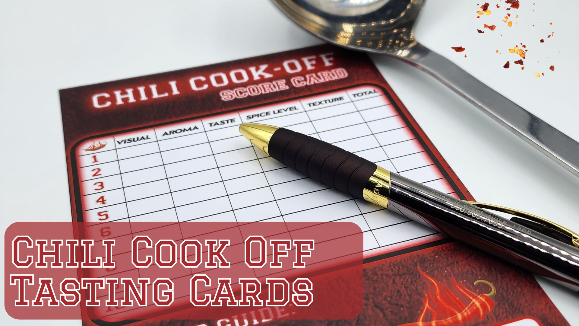 Chili Cook Off Ballots Printable Chili Cook-Off Kit - 25 Score Cards ...
