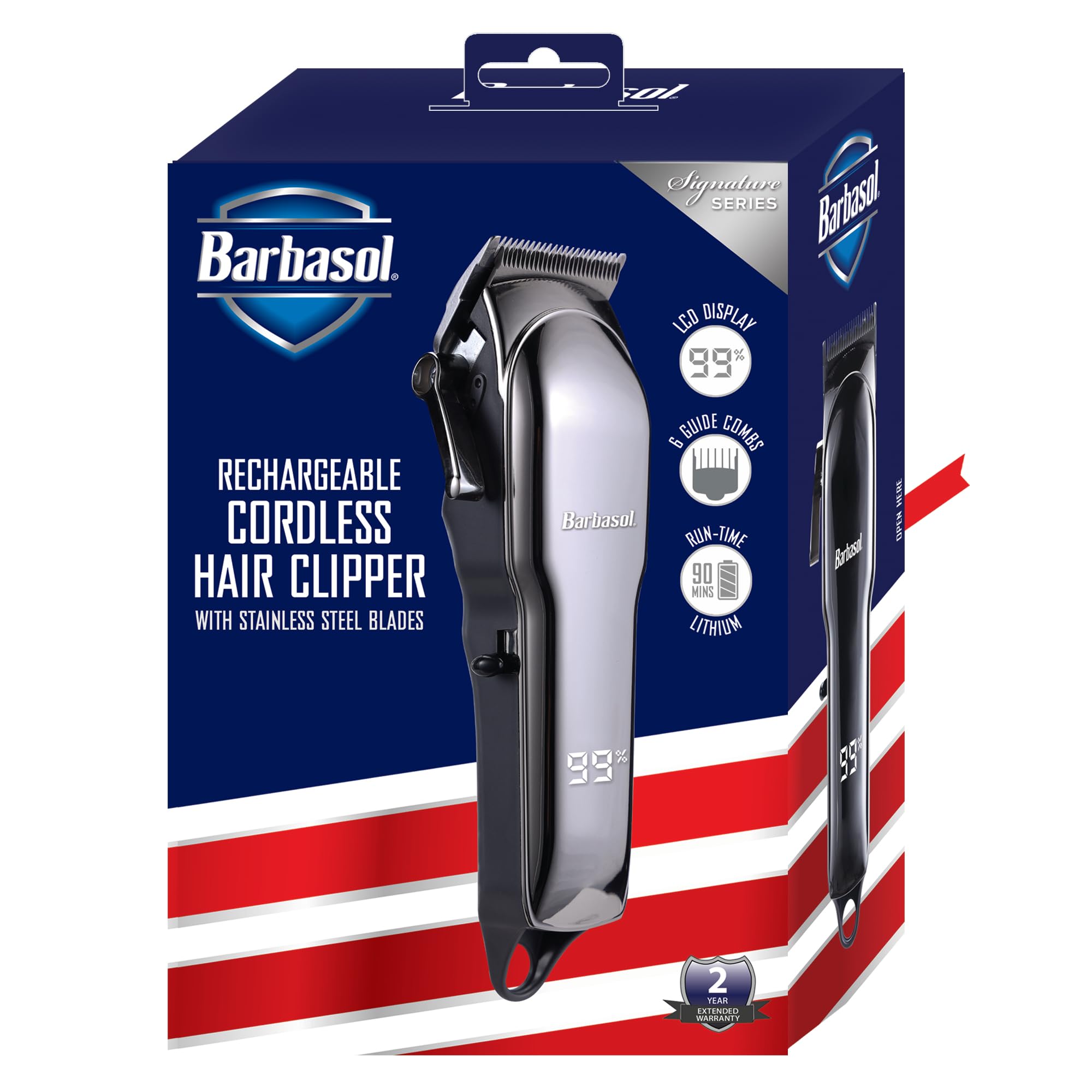 Amazon.com: Barbasol Rechargeable Hair Clippers, Professional & Home ...