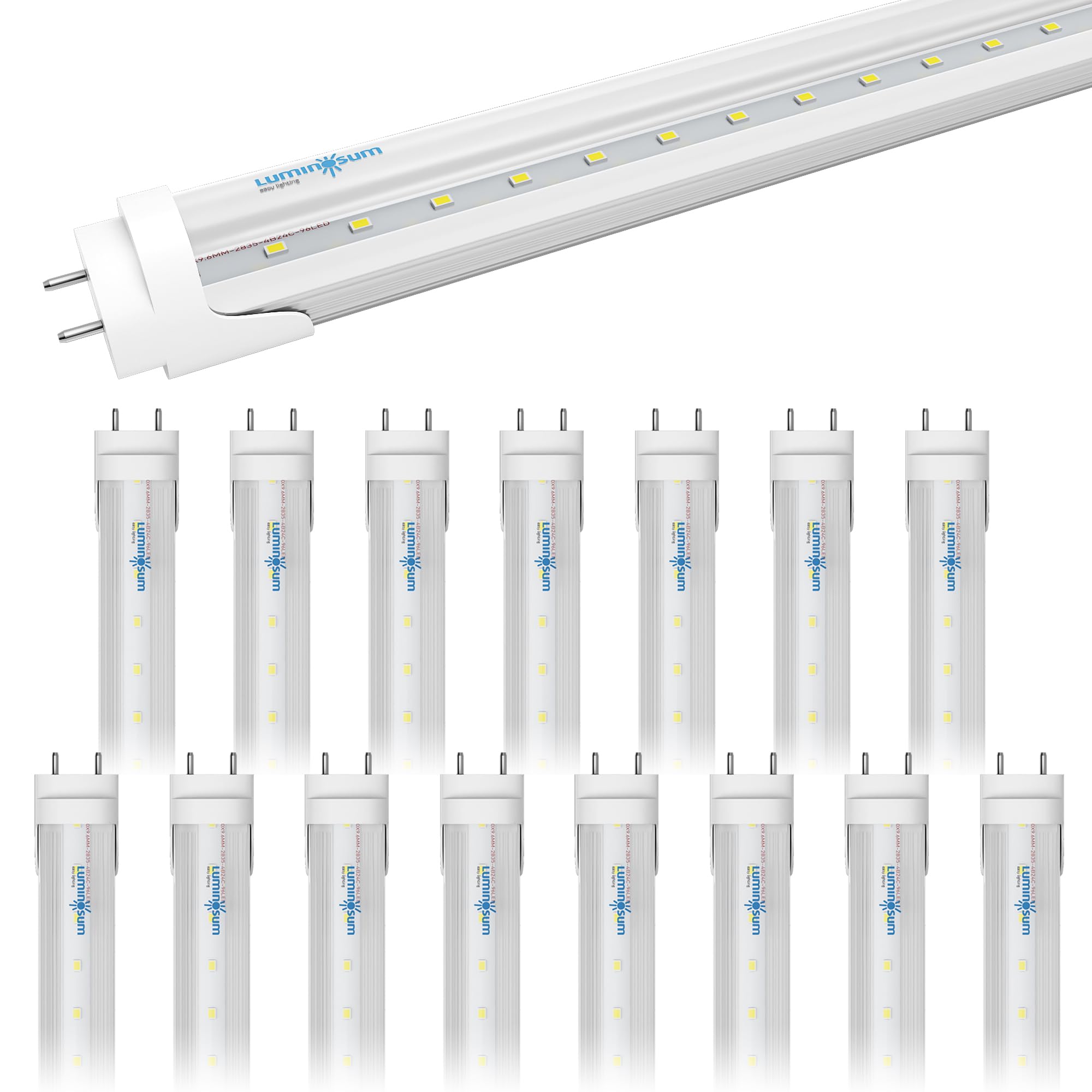 Snapklik.com : T8 LED Tube Light Bulbs 4 Foot 20W 40W Equivalent, 5000K Daylight 2000LM, T8 T10 ...