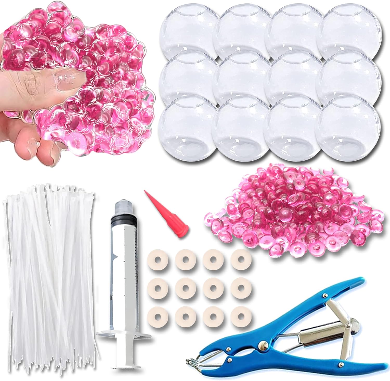 Amazon.com: 12PCS DIY Stress Ball Making Kit with Sealing Rubber Ring ...