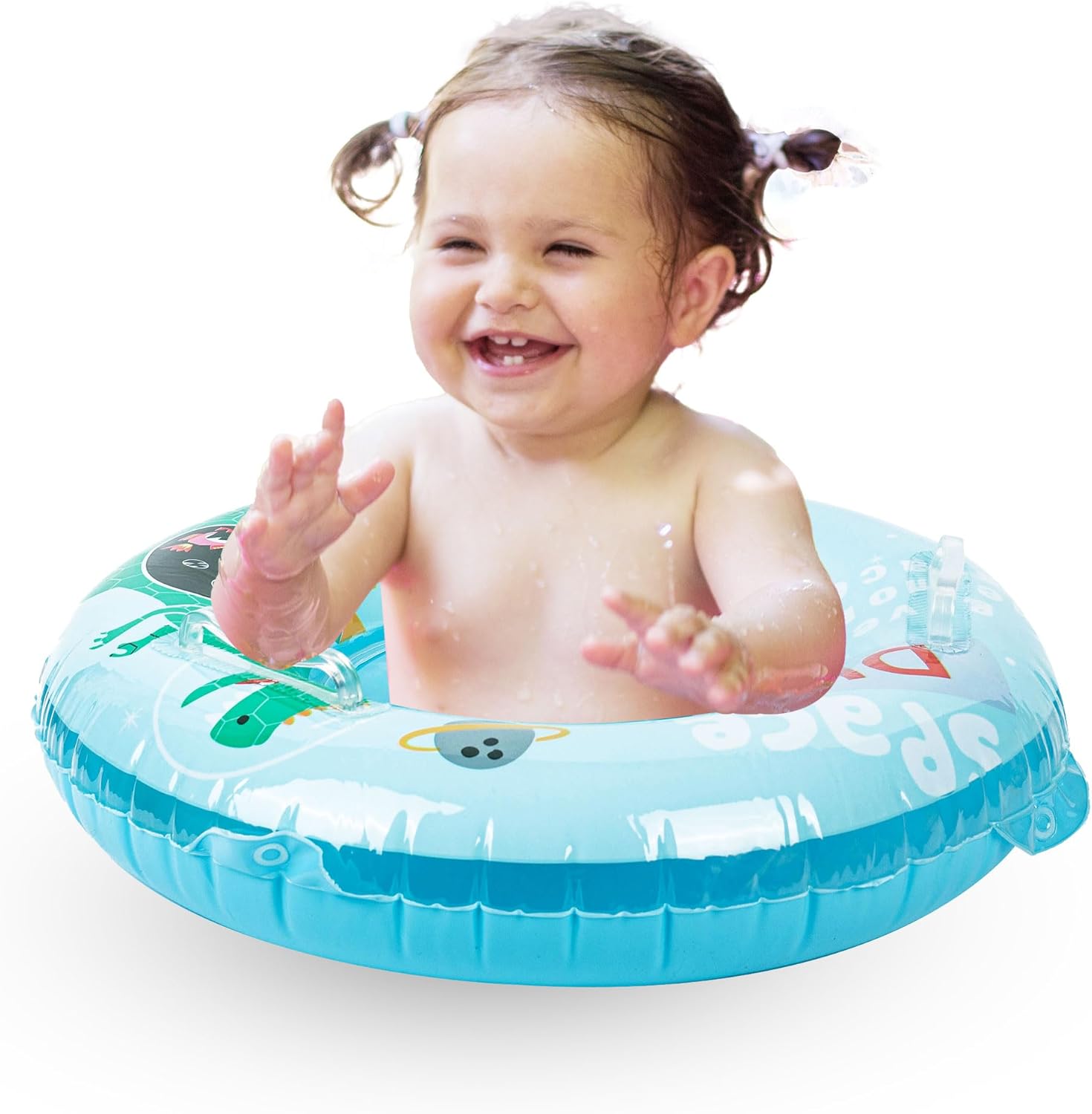 Baby Swimming Float, Baby Inflatable Pool Float with Seat for 6-36 ...