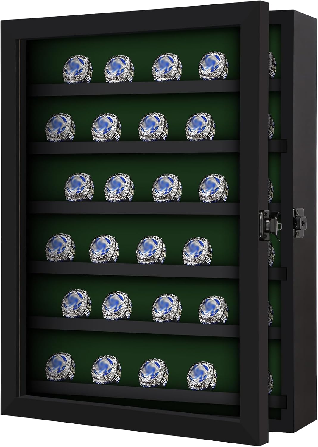 Amazon.com: Grintus Ring Display Case - 30 Posts Baseball, Wooden ...