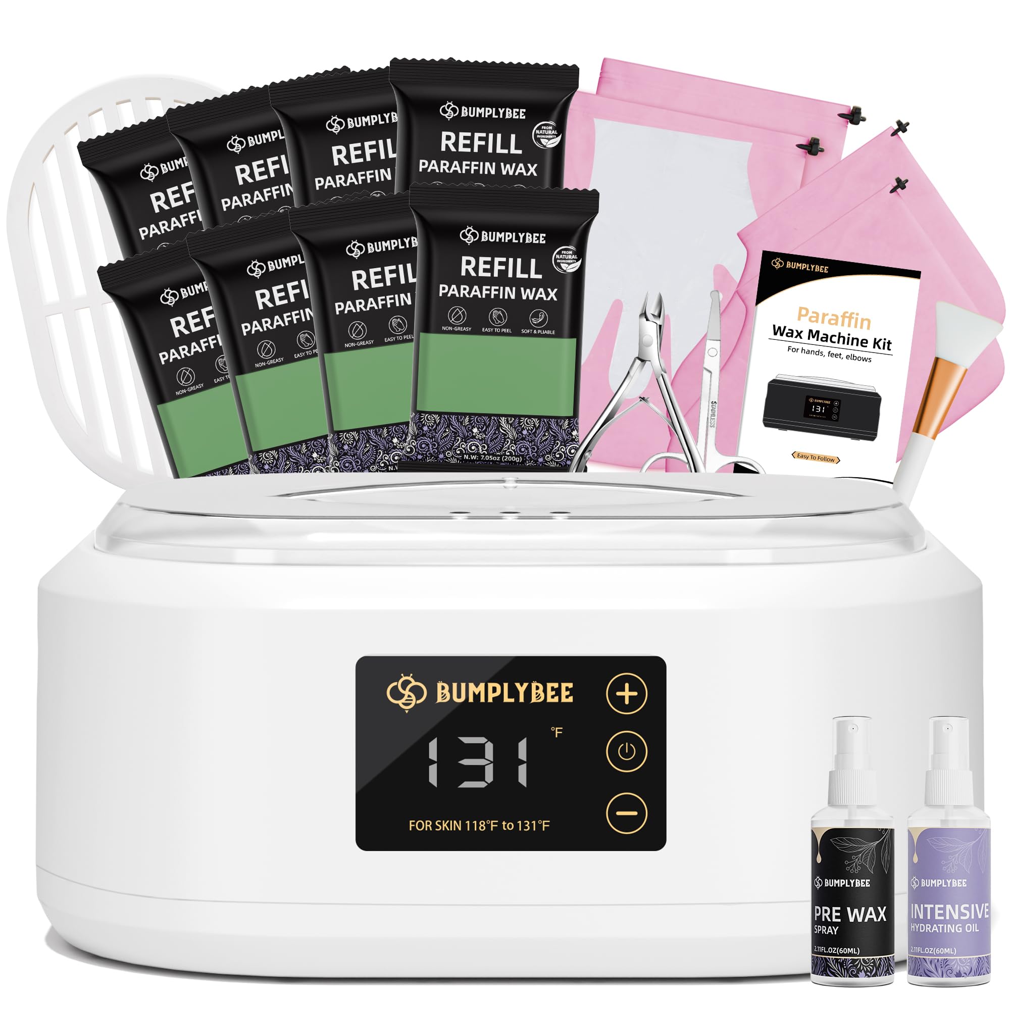 Amazon.com : BUMPLYBEE Paraffin Wax Machine for Hand and Feet, 3500ml ...