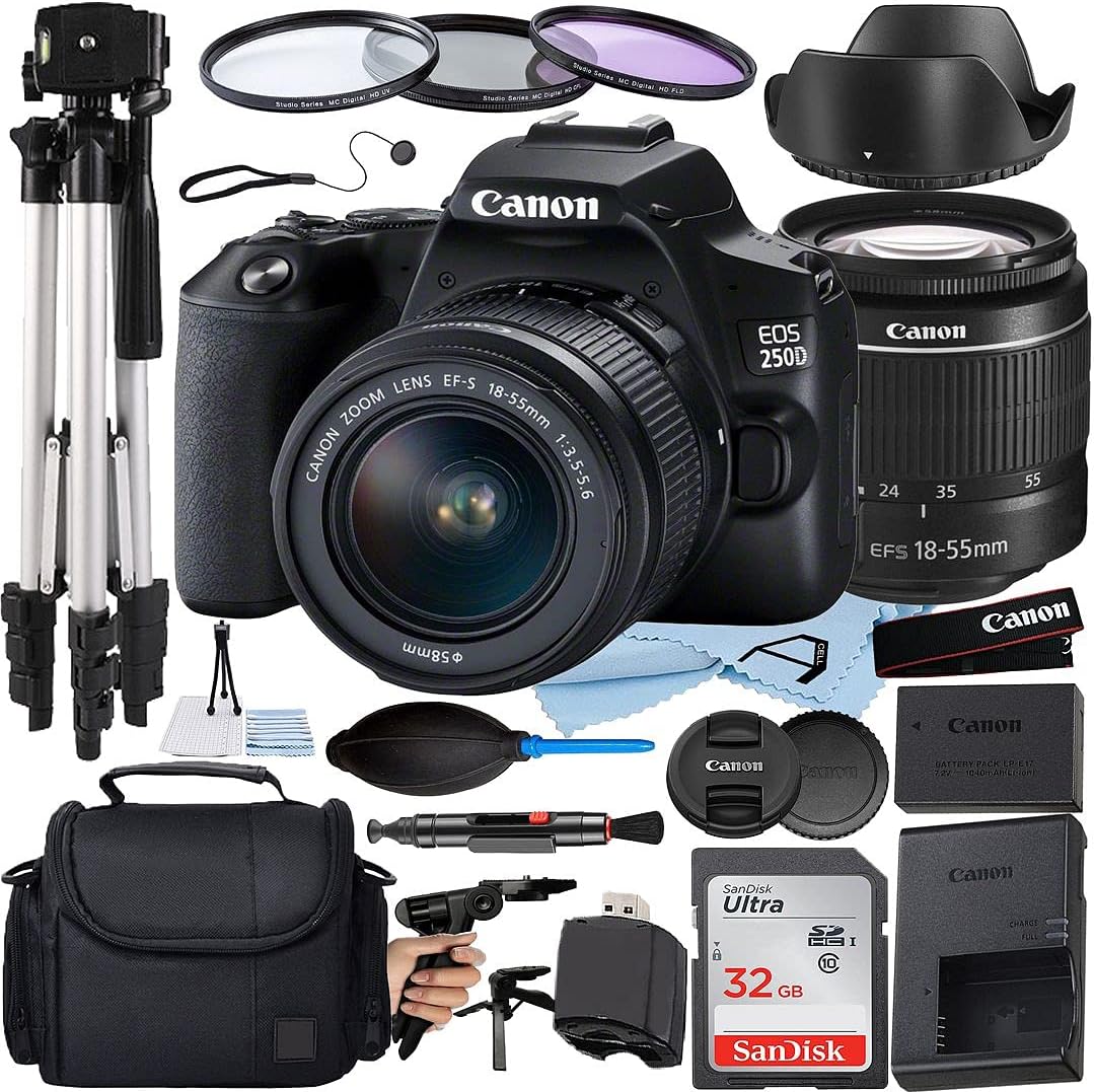 Amazon Canada: Canon EOS 250D / Rebel SL3 Digital SLR Camera 24.1MP w ...