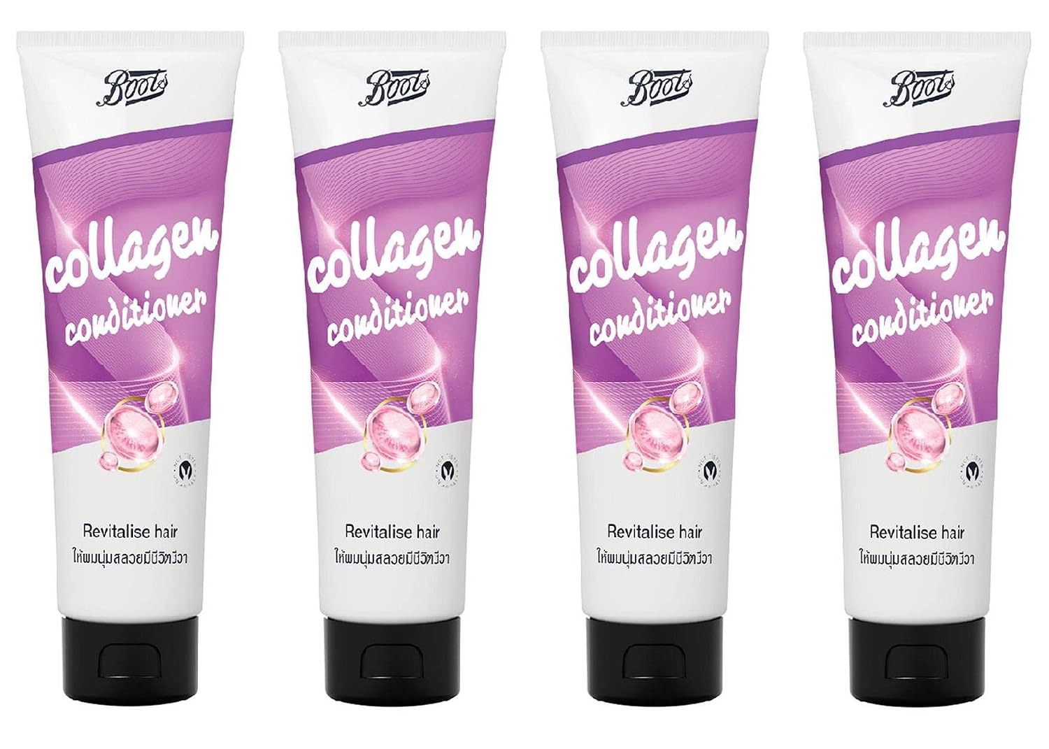 Amazon.com : KHAOKHO Boots Collagen Conditioner 8.45 Fl Oz. (Pack of 4 ...