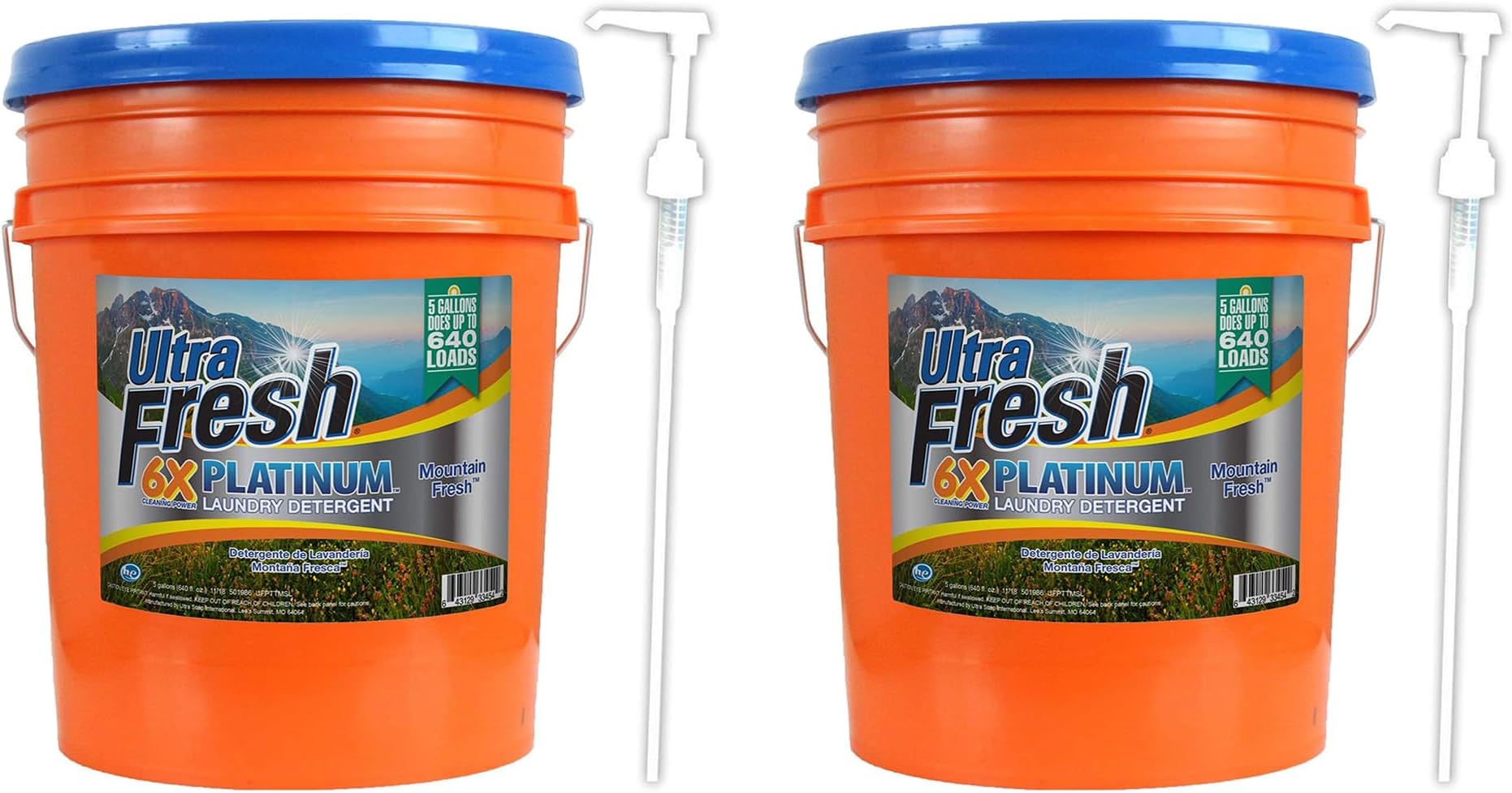 Amazon.com: Ultra Fresh 6X Platinum 5 Gallon Laundry Detergent Liquid ...