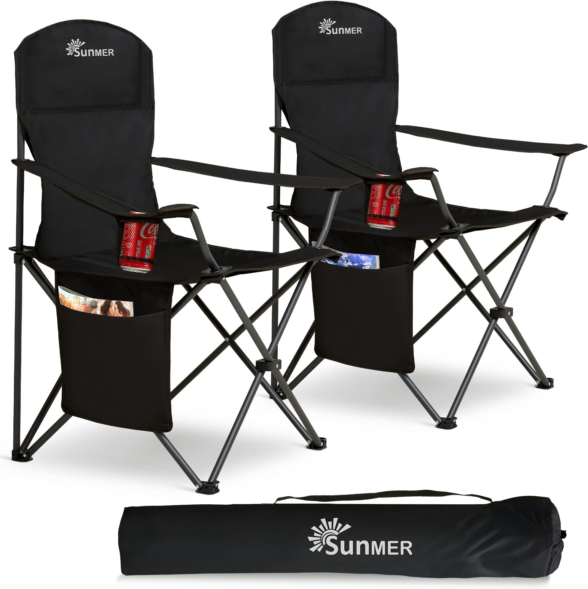 SHAKESPEARE Folding Chair With Rod Rest for Fishing, Outdoor, Camping ...