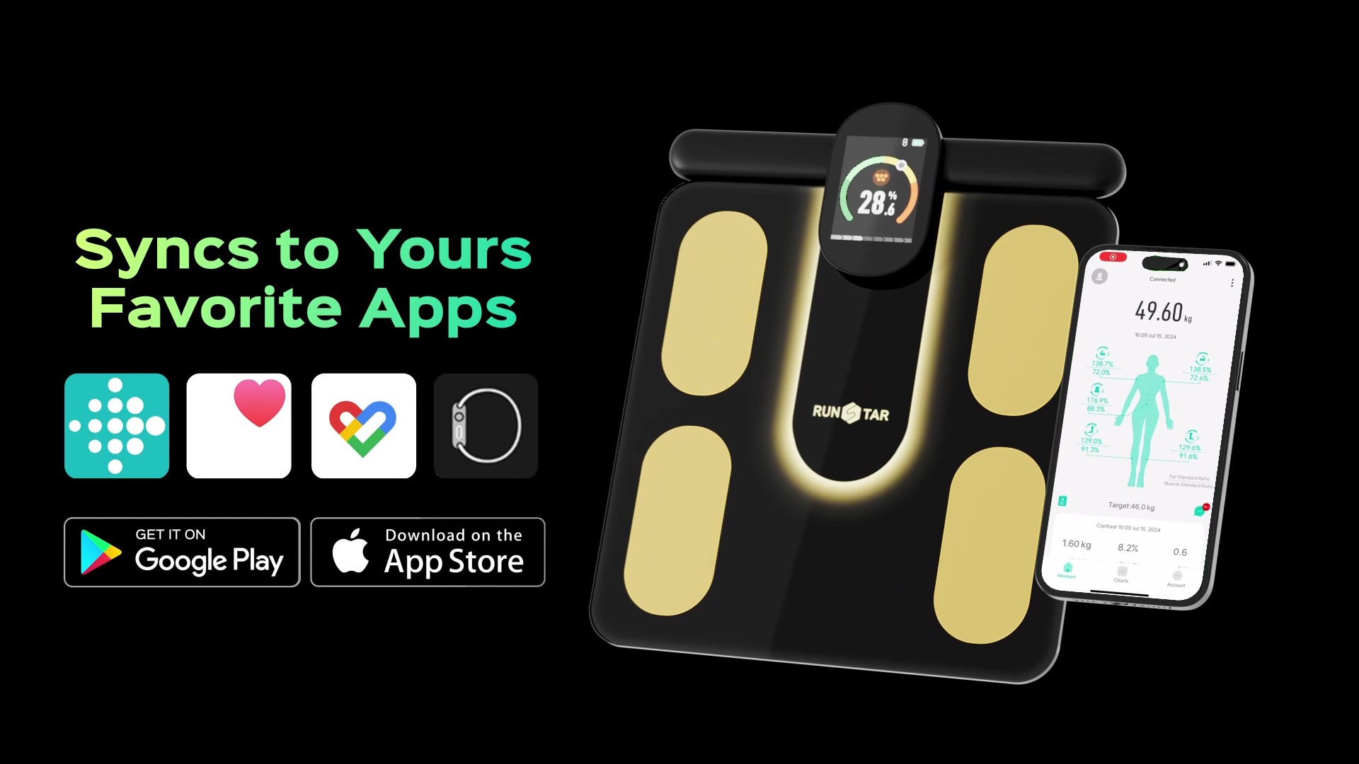Watch Runstar Smart Scale for BMI Body Weight on Amazon Live