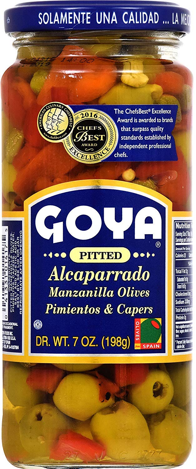 Amazon.com : Goya Alcaparrado Pitted, 7 oz : Grocery & Gourmet Food