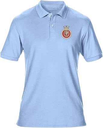 HMS Hurworth Embroidered logo - Official Royal Navy Mens Polo Shirt By ...
