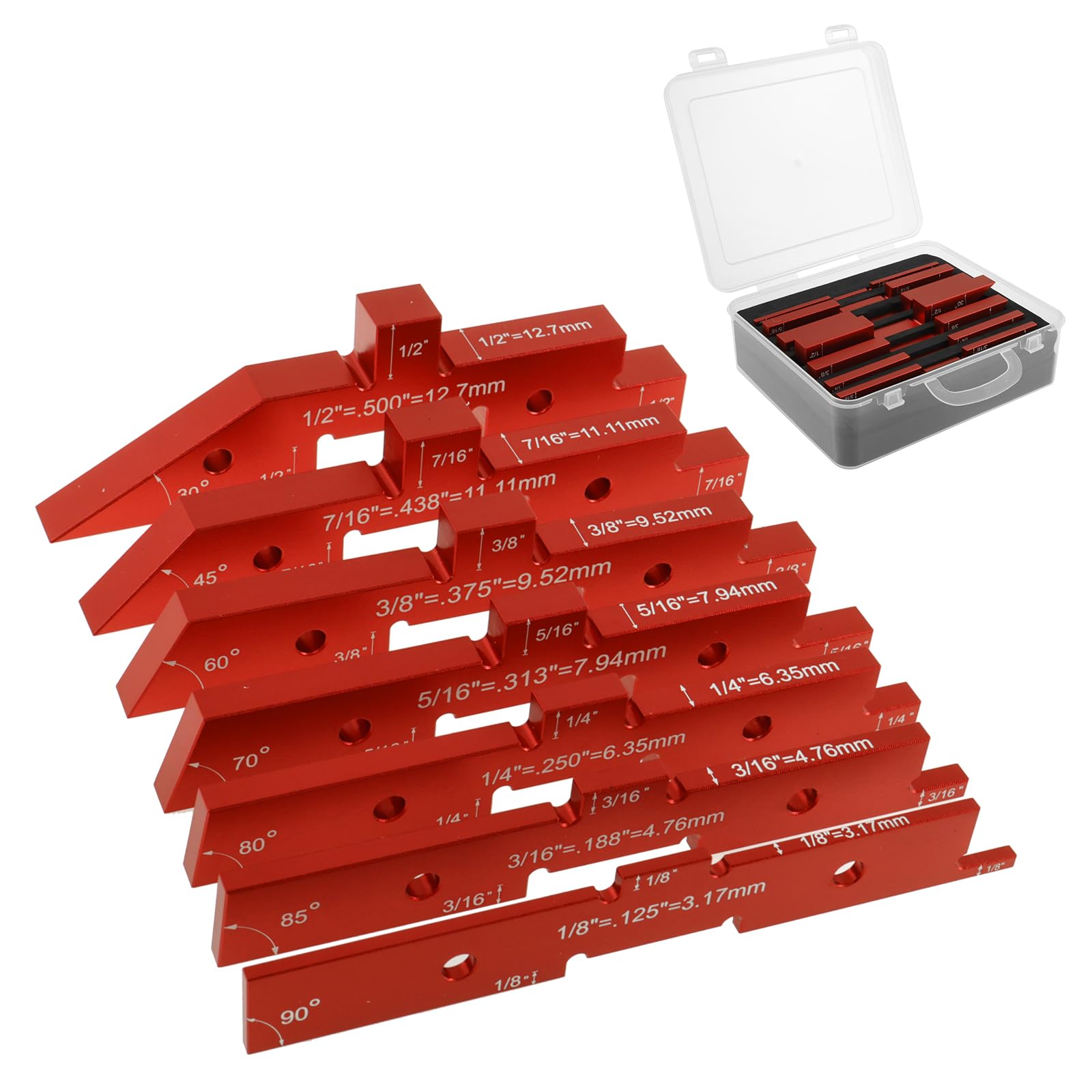 Router Table Setup Bars, Precision Aluminum Setup Blocks Height Gauge ...