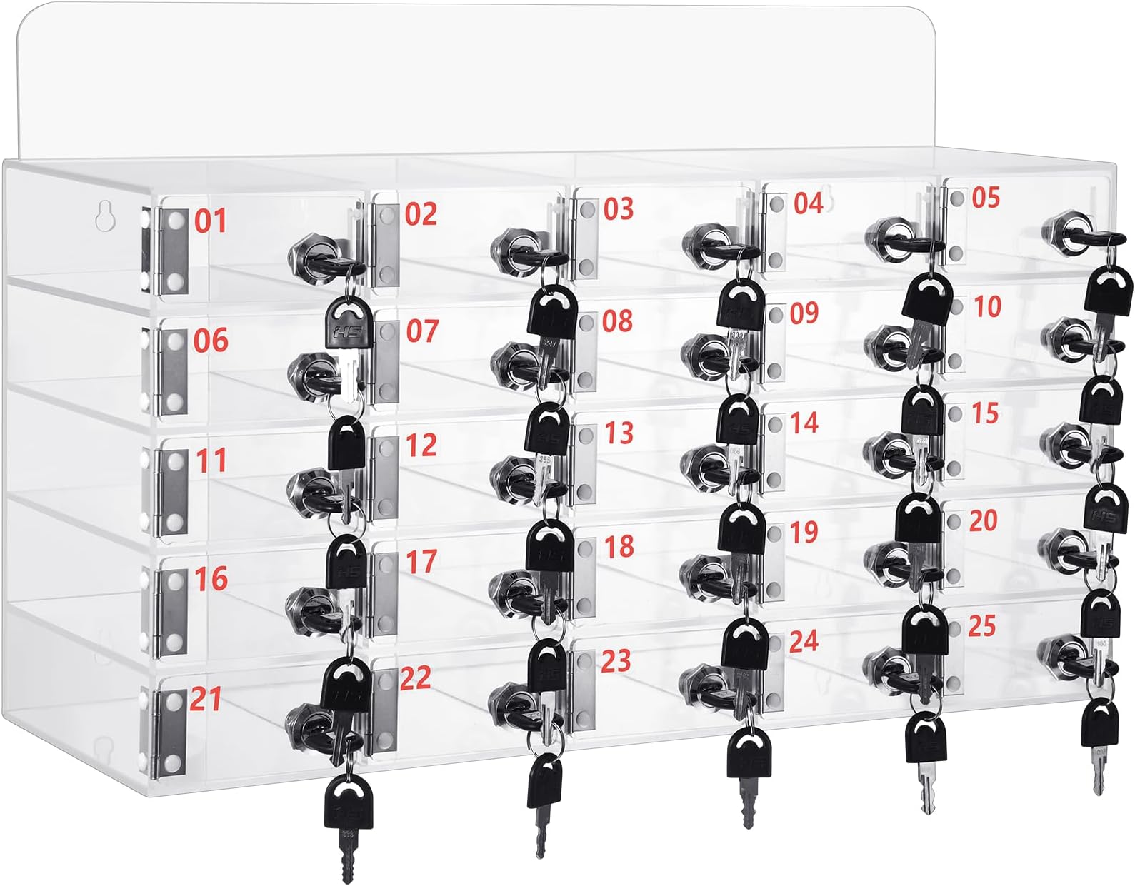 Amazon.com: Threan Cell Phone Locker Box Clear Cell Phone Storage ...