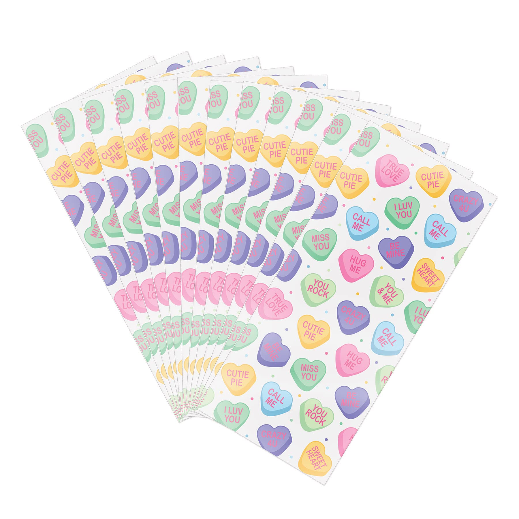 Amazon.com: Beistle 50 Piece Candy Heart Valentine's Day Cellophane ...