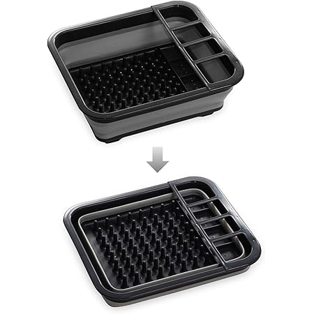Amazon.com: SAMMART Set of 2 Collapsible Dish Drainer with Drainer ...