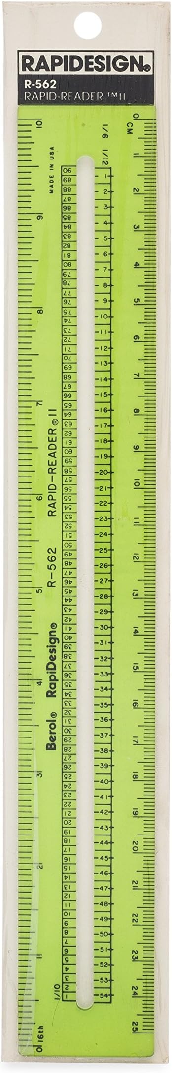 Amazon.com : Rapidesign Rapid-Reader II Ruler, 1 Each (R562) : Office ...