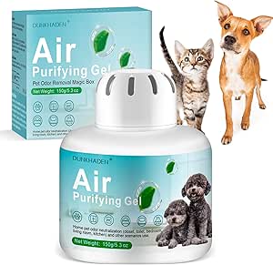 Pet Odor Eliminator, Air Purifying Gel - Suitable for Home Pet ...