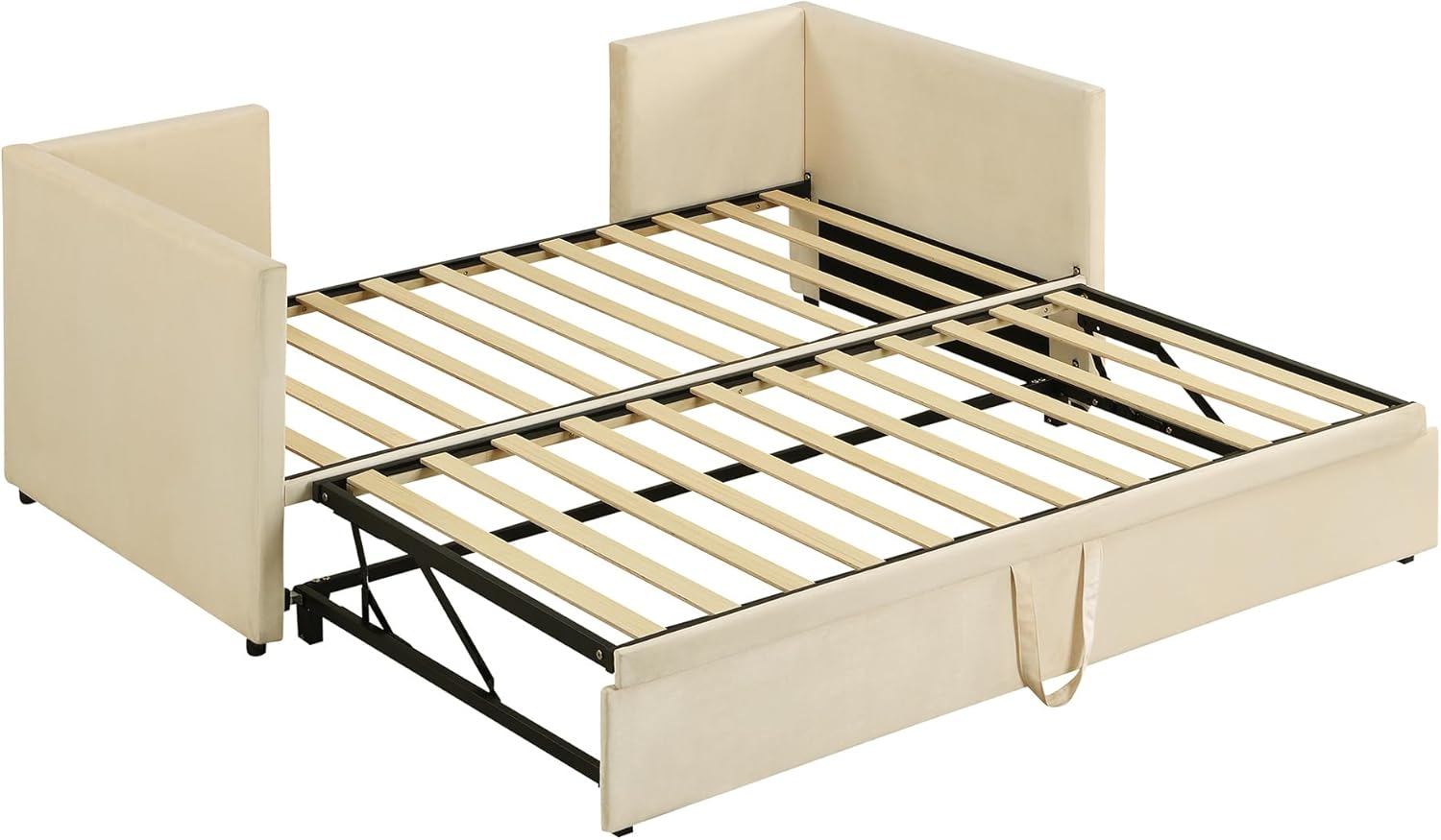 Amazon.com: CITYLIGHT Beige Extendable Daybed Frame Twin to King Design ...