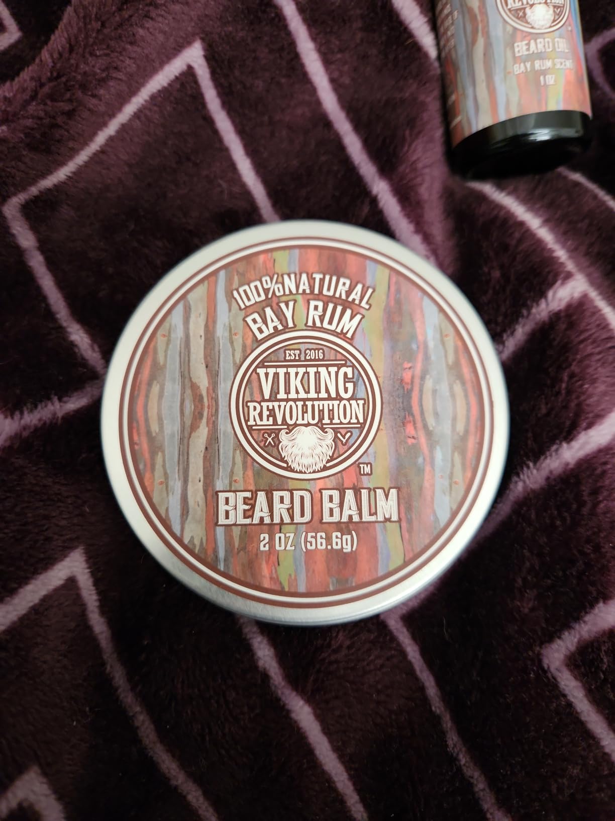Amazon.com : Viking Revolution Beard Balm with Bay Rum Scent and Argan ...