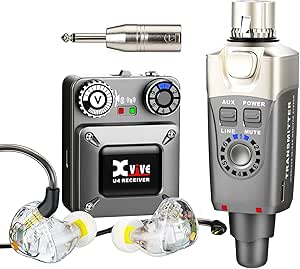 Amazon.com: Xvive U4T9 Wireless in-Ear Monitor System, U4 in-Ear Monitor System, T9 IEM Dual ...