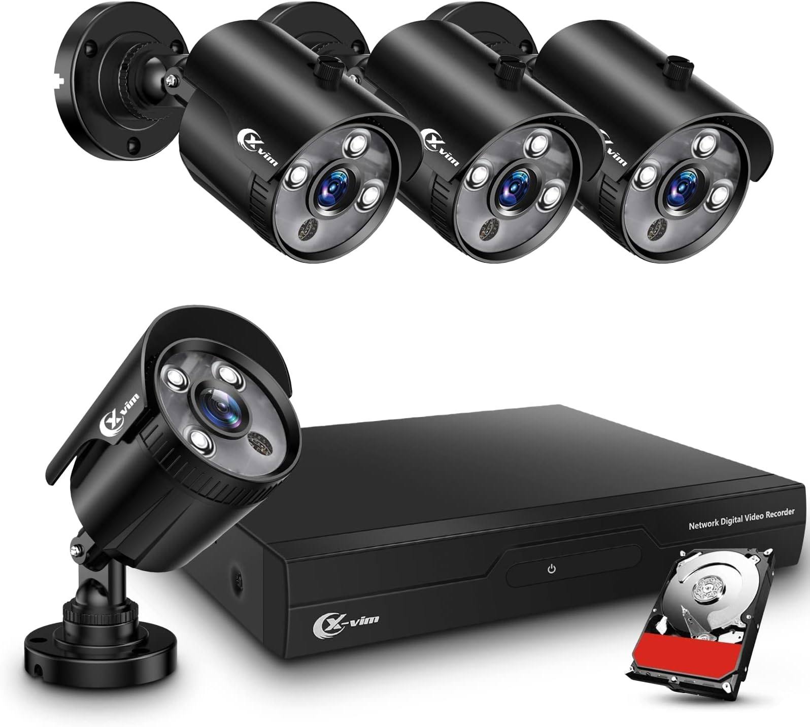 Amazon.com: 3000TVL Home Security System Surveillance DVR Camera Kits ...