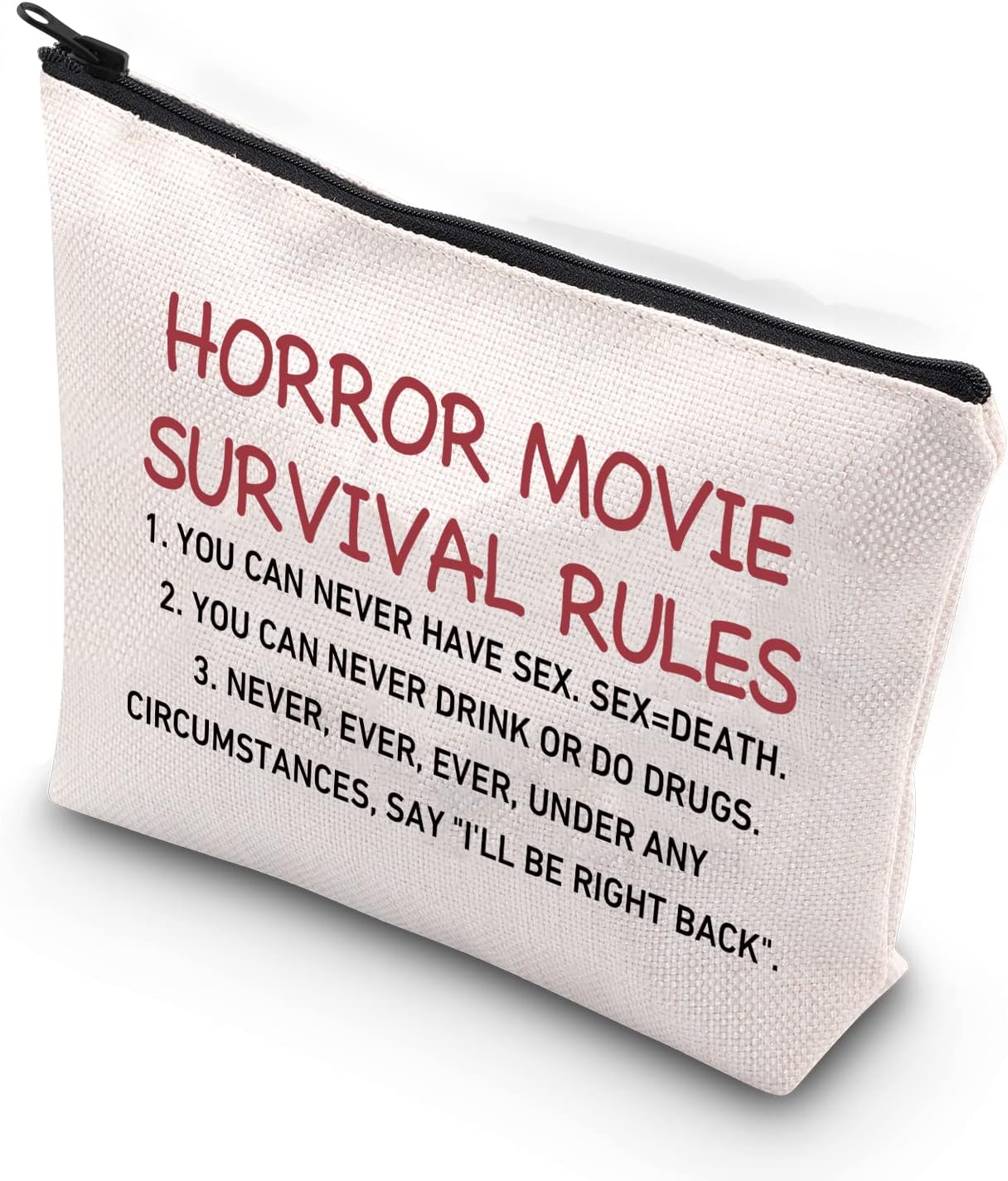 Amazon.com: Funny Horror Survival Rules Gift - Scary Movie Themed ...