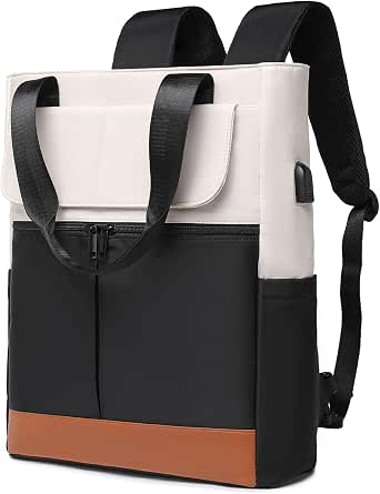 Women's Convertible Daypack Laptop Backpack, Computer Backpack Work ...
