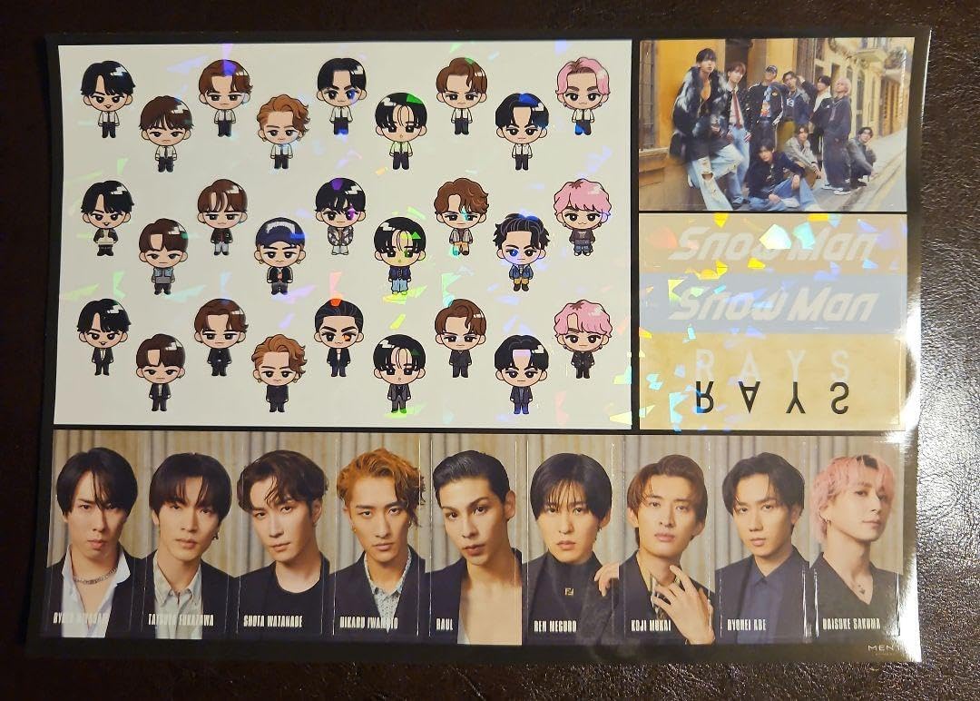 Amazon.co.jp: Snow Man スノーマン RAYS アルバム 通常盤 特典 ステッカー : おもちゃ