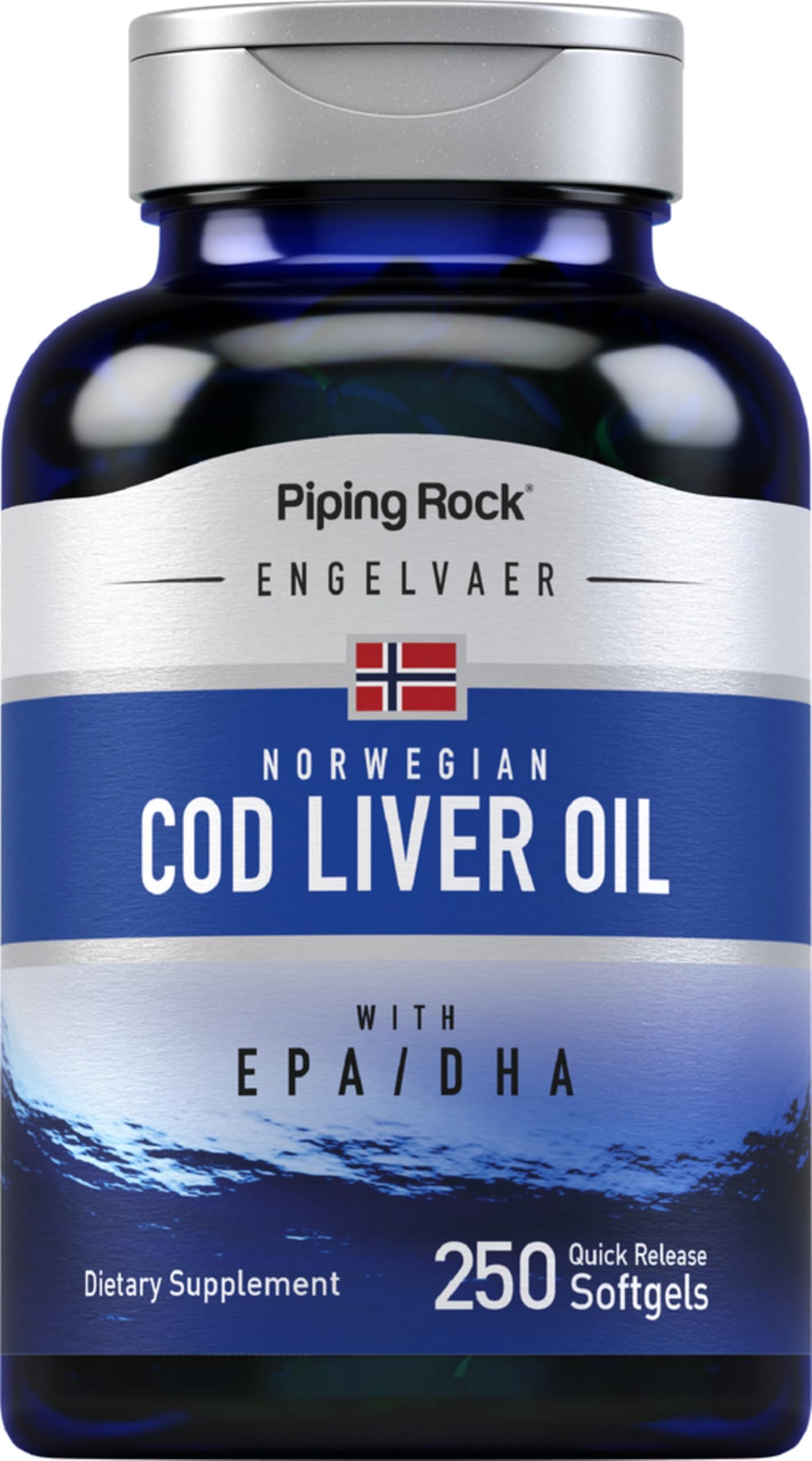 Amazon.com: Carlson - Cod Liver Oil, 460 mg Omega-3s + Vitamins A & D3 ...