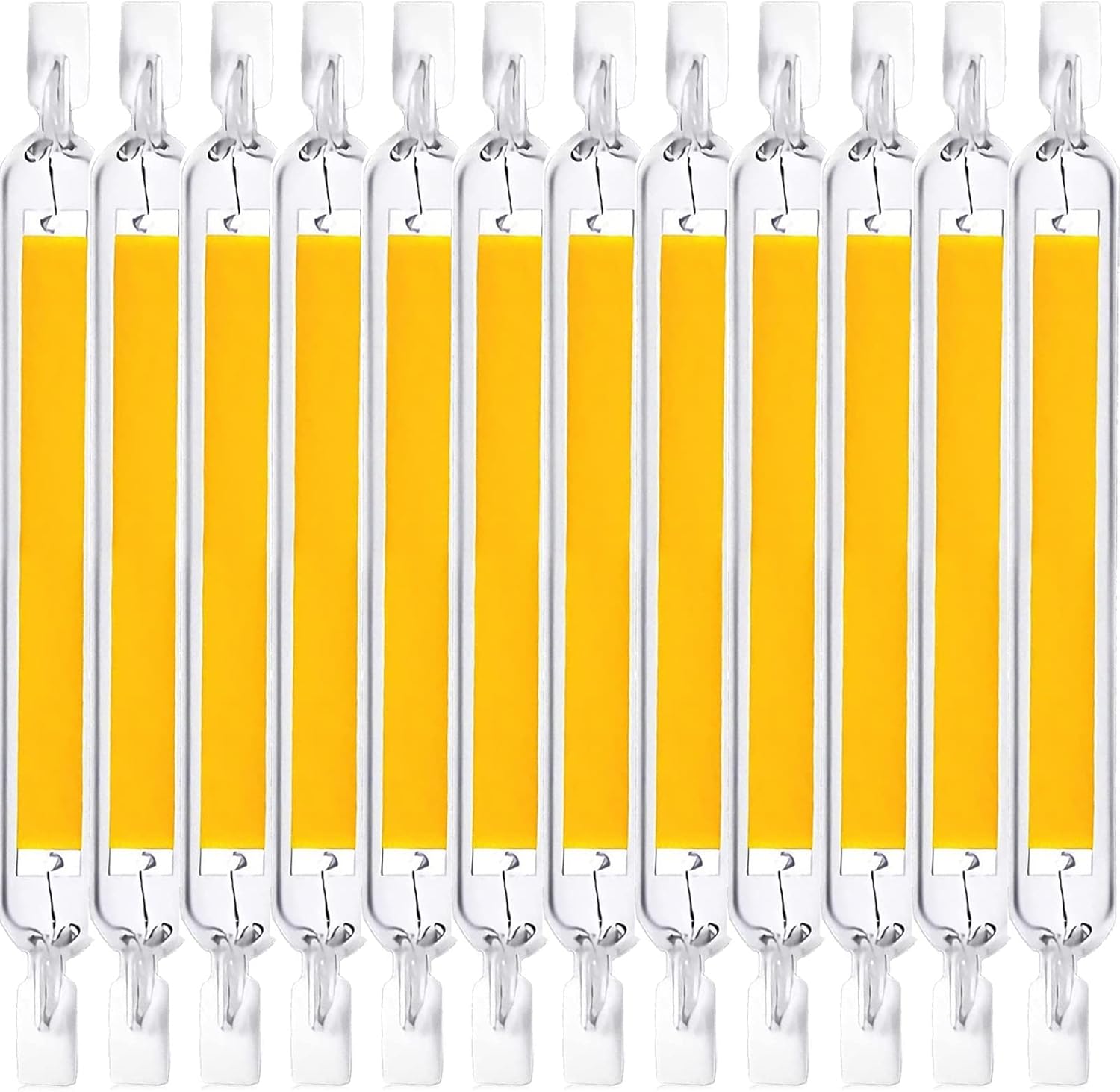 12 Pack 78mm R7S LED Bulbs, 10W Brightness T3 Double Ended Bulbs ...