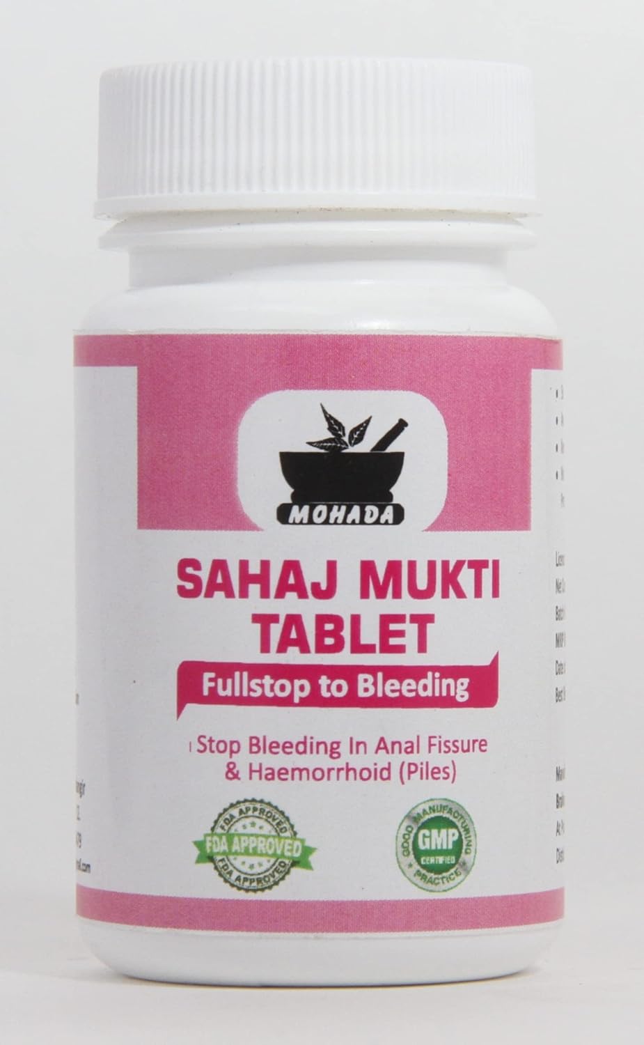 Buy Sahaj Mukti Tablet | Help To Stop Bleeding In Piles & Fissure | 30 ...