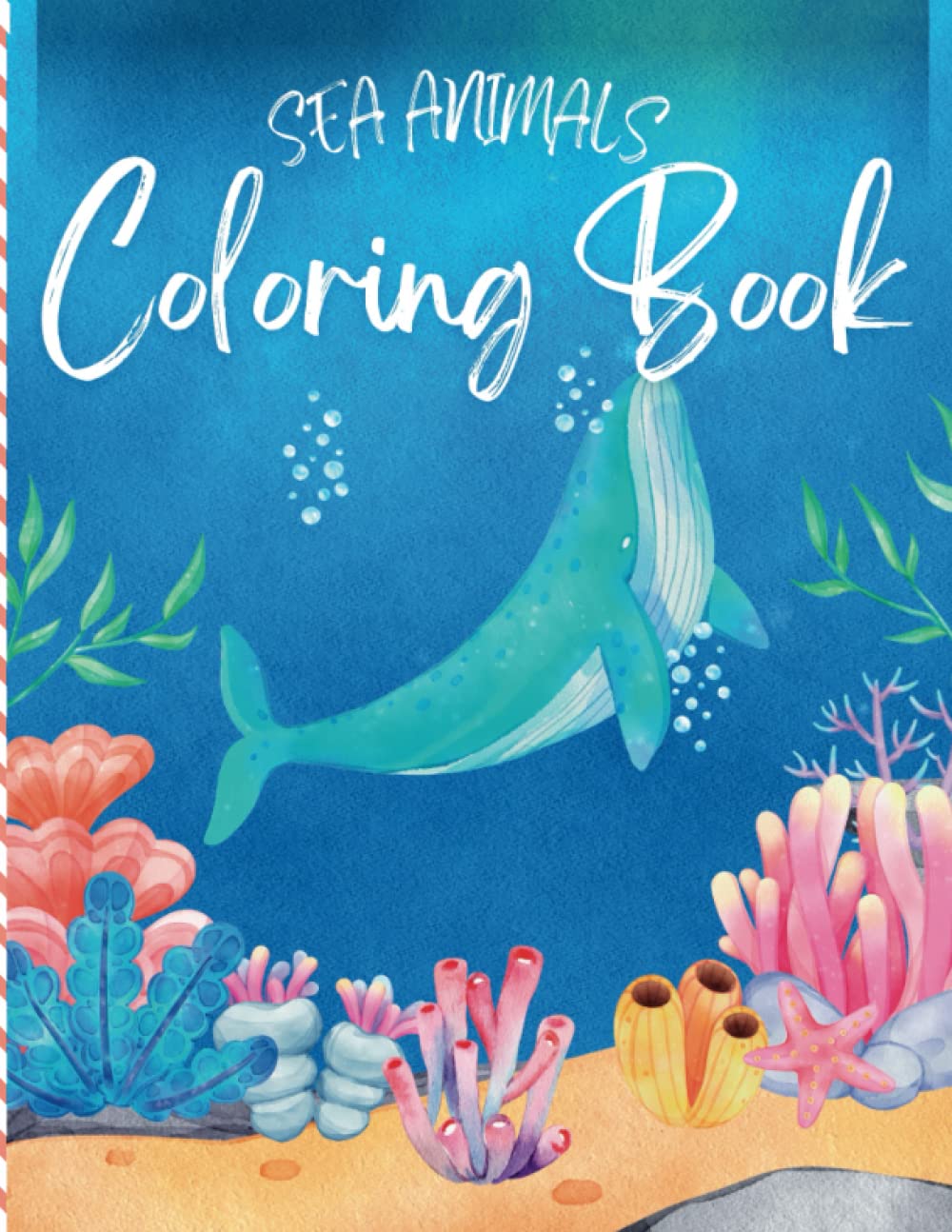 Buy Sea Animals Coloring Book For Toddlers And Preschoolers: Early ...